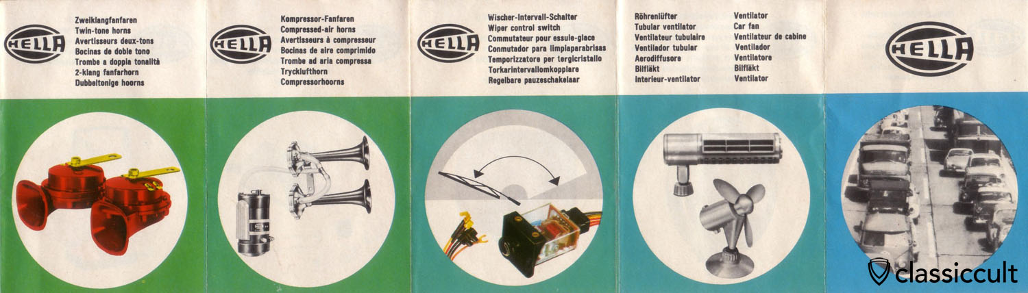 vintage Hella lights advertisement 1960