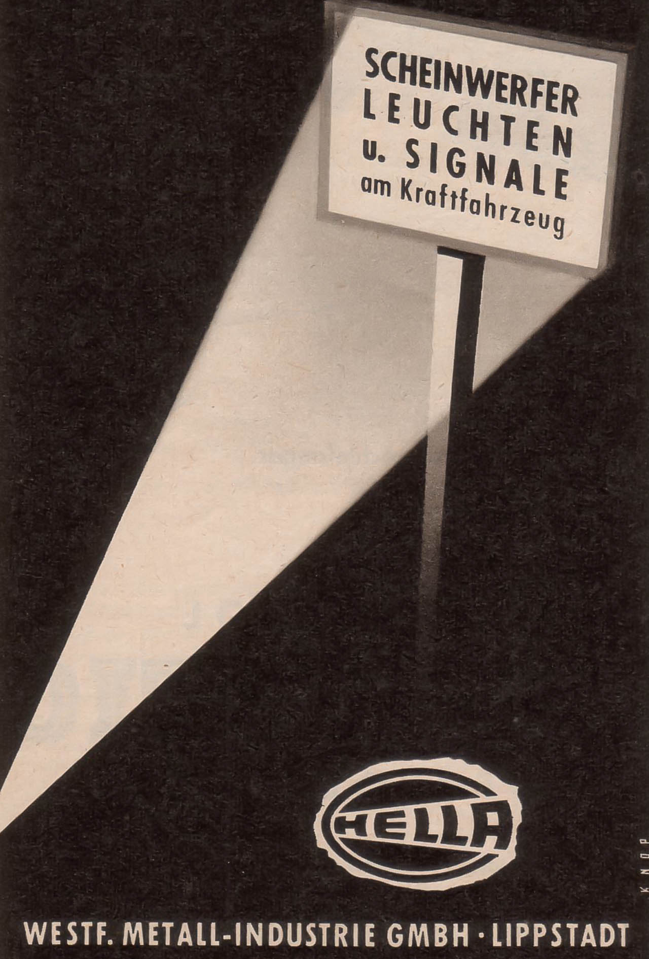 Hella Lights Advertisement ADAC Motorwelt 02/1955