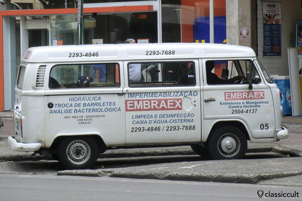 VW Bay Window Bus on Rio de Janeiro Streets