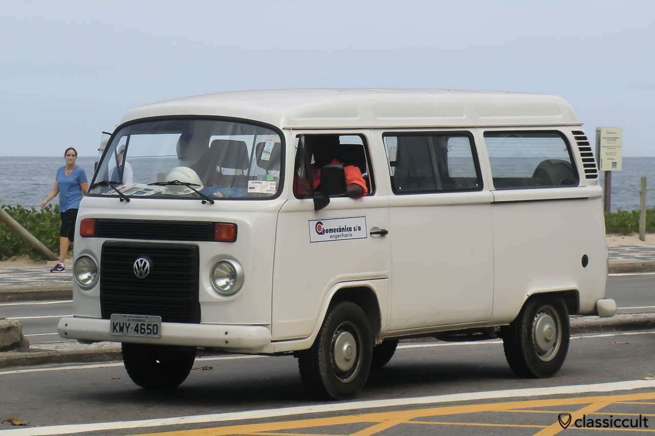 VW Bay Window Bus on Rio de Janeiro Streets
