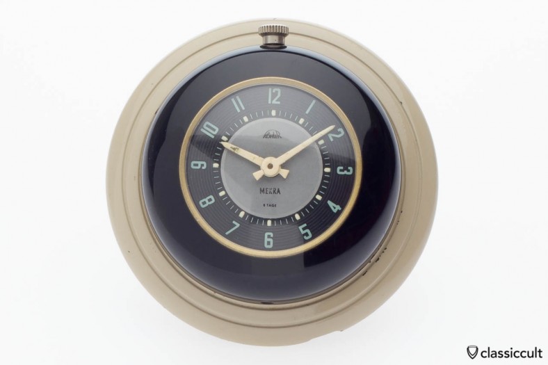 VW split bug steering wheel clock Mekra Koehler wind-up 8 day clock