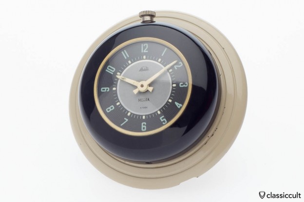 VW split bug steering wheel clock Mekra Koehler wind-up 8 day clock