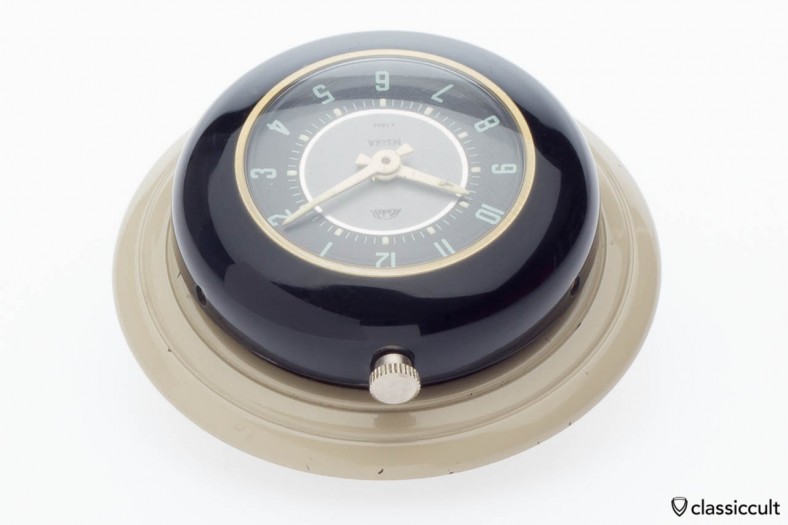 VW split bug steering wheel clock Mekra Koehler wind-up 8 day clock