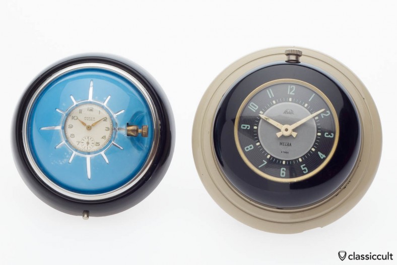 VW split bug steering wheel clock Mekra Koehler wind-up 8 day clock