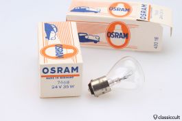 Osram 24V 35W BA20s Bilux bulb NOS