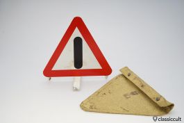 vintage German hazard warning triangle 60ies
