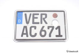 German VW Beetle license plate frame