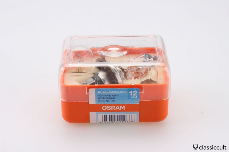 12V Osram Bilux H4 P45t bulb box NOS
